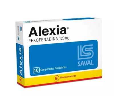 ALEXIA 120 MG X 10 COMP (FEXOFENADINA) | Farmazon-Farmacia On Line Líder en Chile