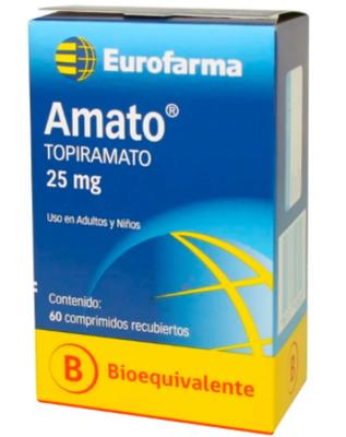 AMATO 25 MG X 60 COMP (TOPIRAMATO) | Farmazon-Farmacia On Line Líder en ...