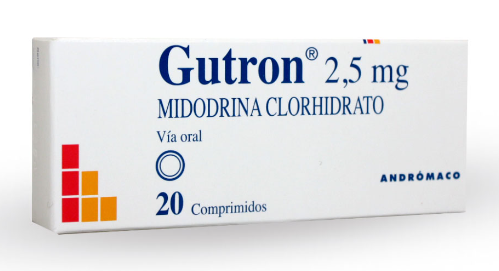 GUTRON 2,5 X 20 COMP (MIDODRINA) | Farmazon-Farmacia On Line Líder en Chile