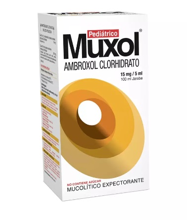 MUXOL JARABE INFANTIL 15 MG /5ML X 100 ML (AMBROXOL) | Farmazon ...