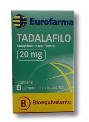 TADALAFILO 20 MG X 4 COMP RECUB (GENER) | Farmazon-Farmacia On Line ...
