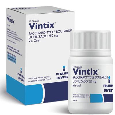 VINTIX 250 MG ADULTO X 10 CAPS (SACCHAROMYCES BOULARDII) | Farmazon ...